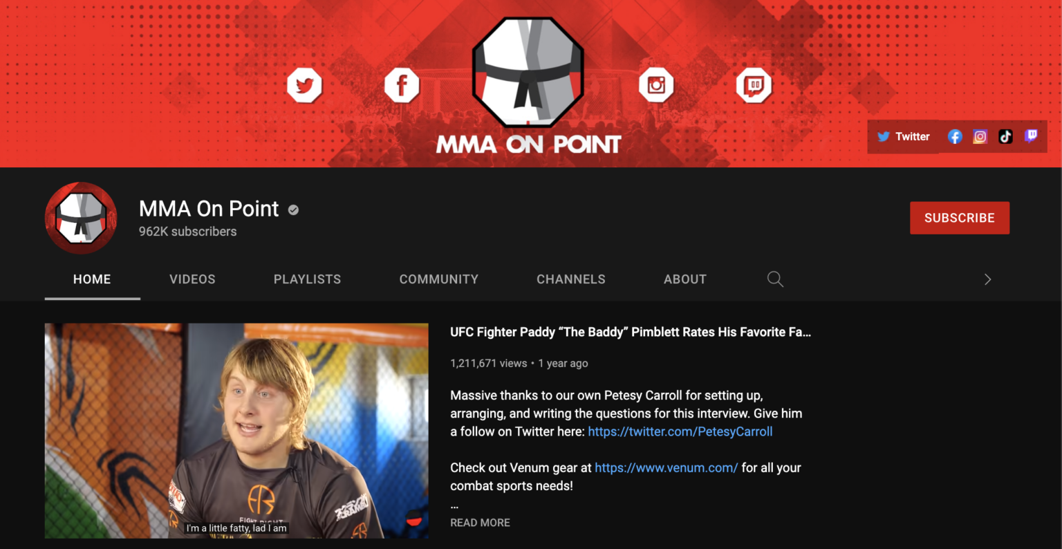12 Top MMA YouTube Channels To Follow