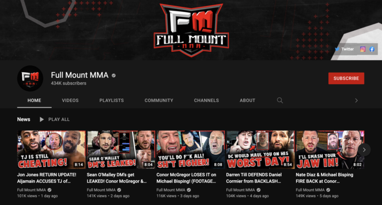 12 Top MMA YouTube Channels To Follow