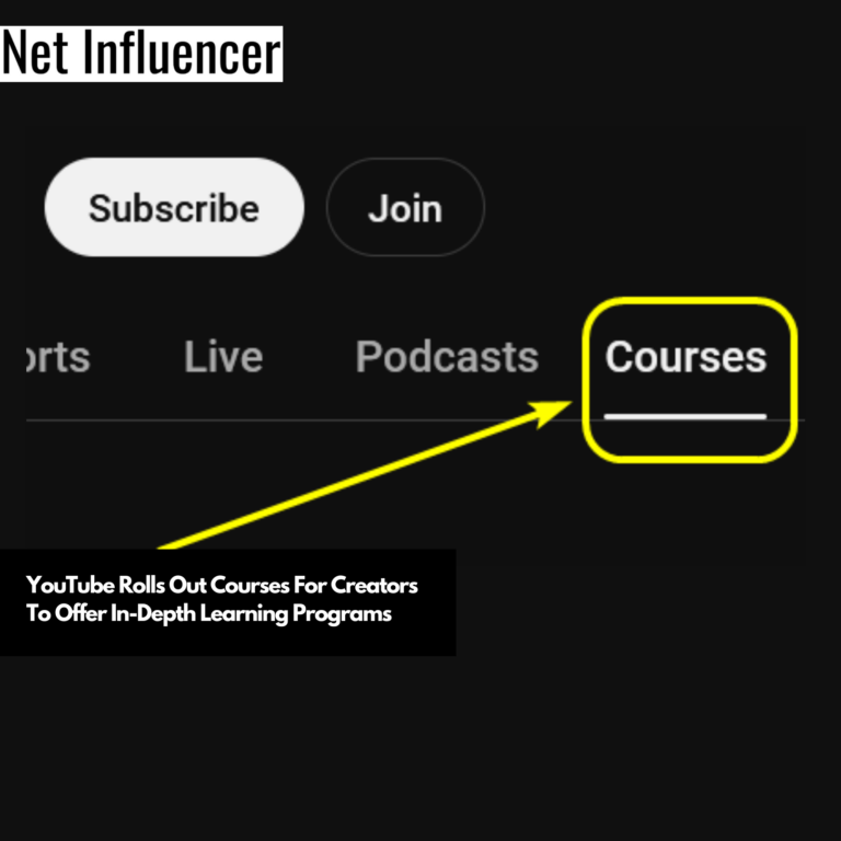 YouTube Rolls Out Courses For Creators To Offer In-Depth Learning Programs