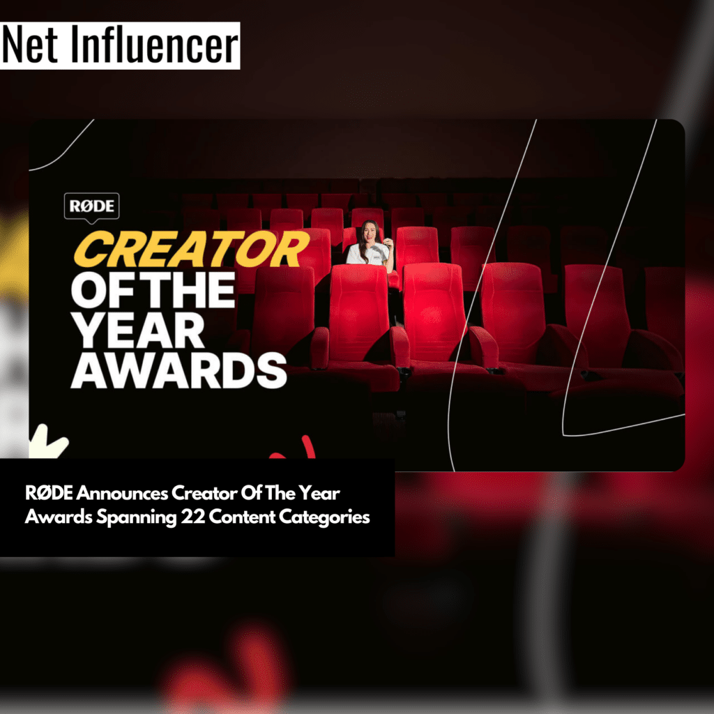 RØDE Announces Creator Of The Year Awards Spanning 22 Content Categories