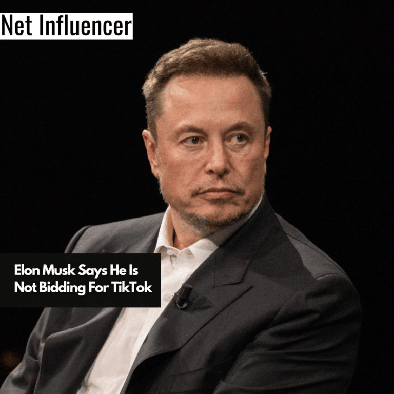 Elon Musk Says He Is Not Bidding For TikTok