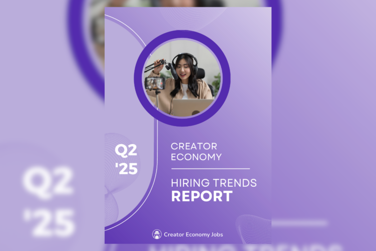 Creator Economy Jobs Contract 25% Y-o-Y As Support Roles Decline