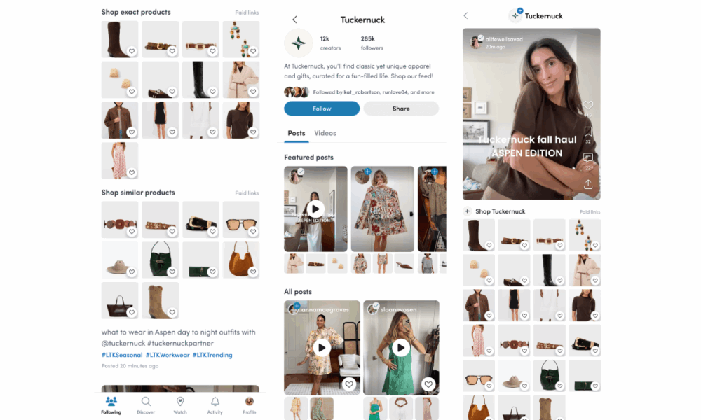 LTK Launches Free Brand Platform Access, In-App Brand Profiles