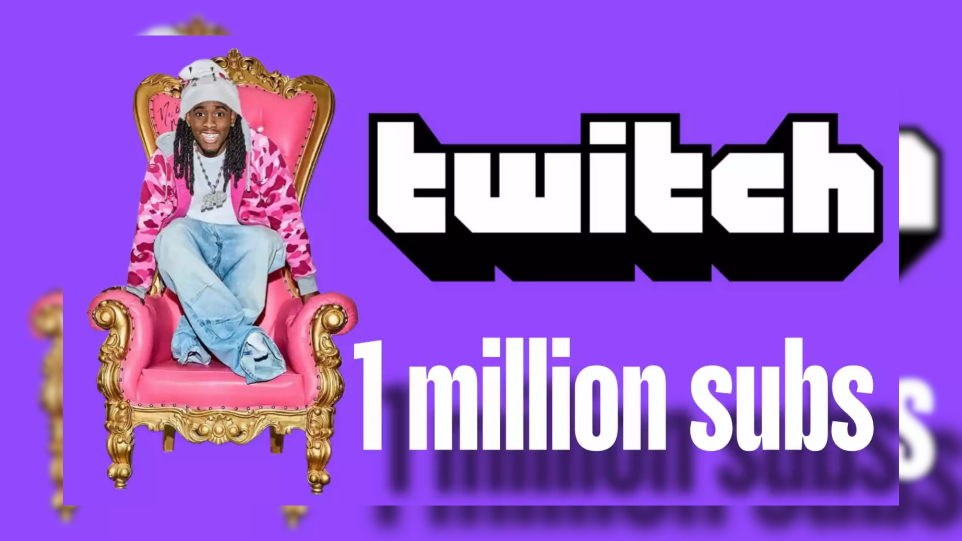 Kai Cenat Becomes First Twitch Streamer To Reach 1M Subscribers