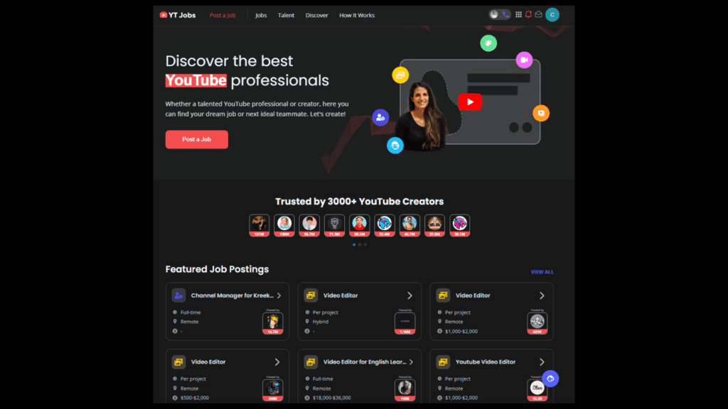 YouTube’s Talent Gap Spurs Rise Of YT Jobs As Hiring Hub For Top Creators