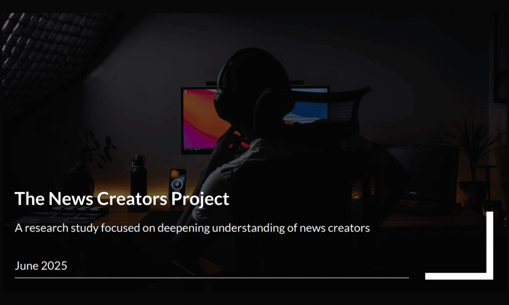 Study Maps Emerging News Creator Economy, Defining Roles And Financial ...