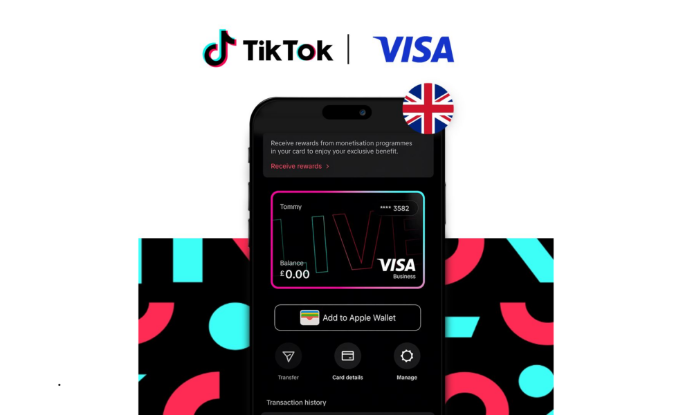 Visa, TikTok Launch UK’s First Creator Debit Card To Address Cash Flow ...