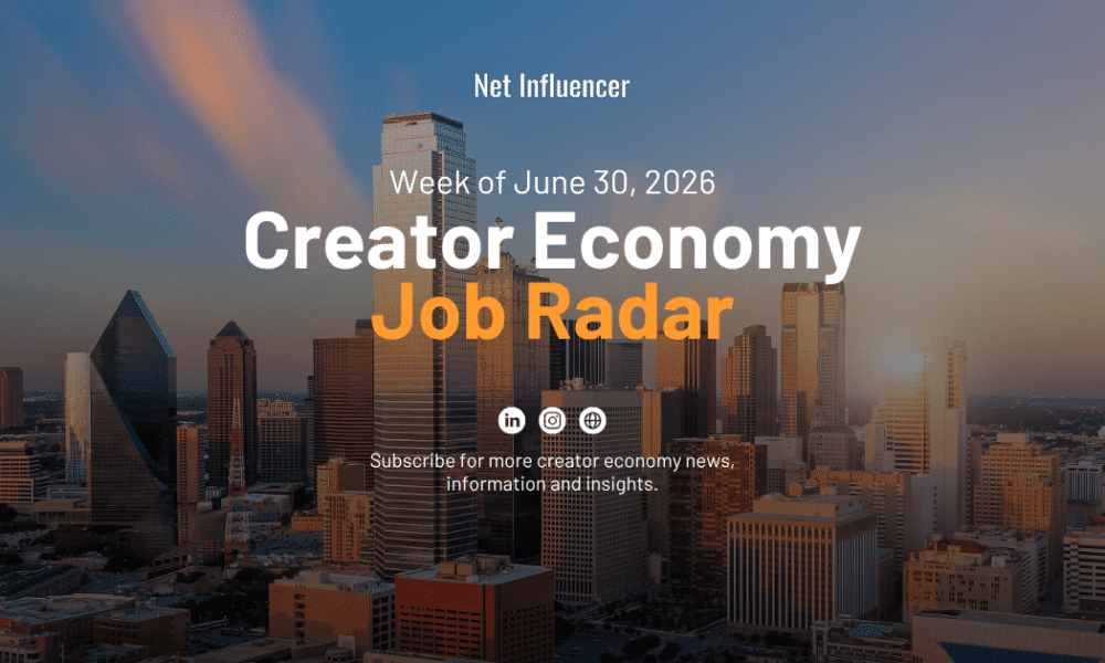Creator Economy Job Radar – June 30, 2026 – Warner Music Group ...